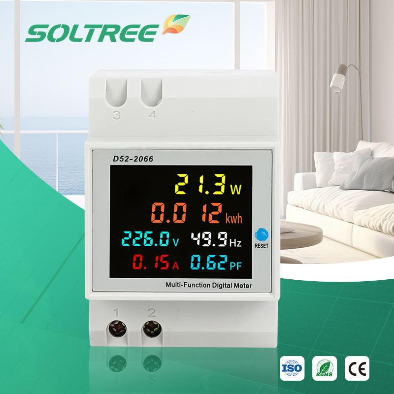 Multifunction Smart Digital Power Meter D52-2066 - Soltree — Powering ...